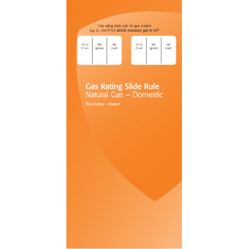 Gas Rating Slide Rule Natural Gas - Domestic - GRB1 (TC)