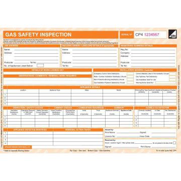 Gas Safety Inspection Form CP4