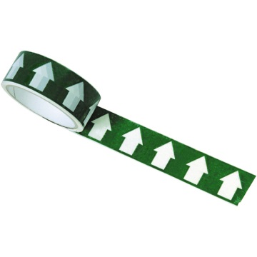 Regin White/Green Arrow Direction Tape - 33m